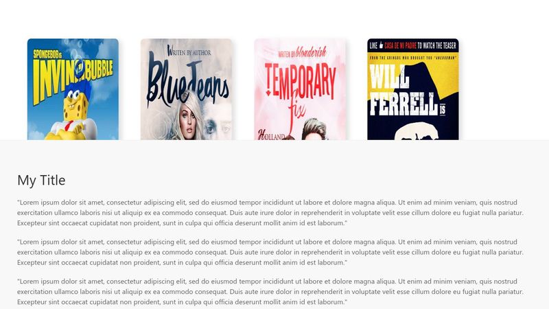 UIkit 3 - card slide up on hover