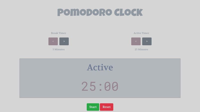 Pomodoro Clock