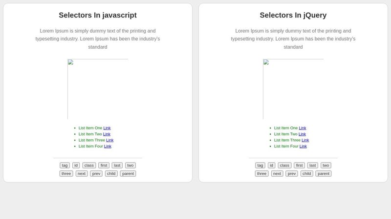 Selector in [ jQuery - javascript ]