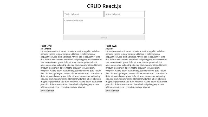 CRUD React.js App