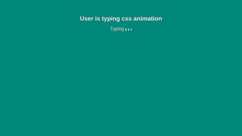 Typing animation