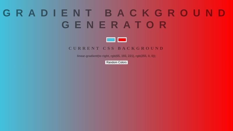 Gradient Background Generator