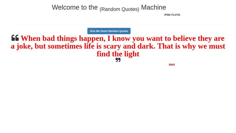 Random Quote Machine