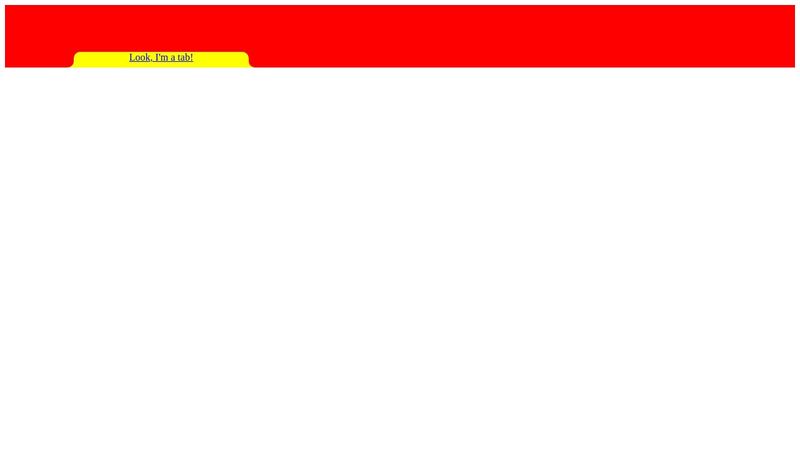 Pure CSS rounded tab