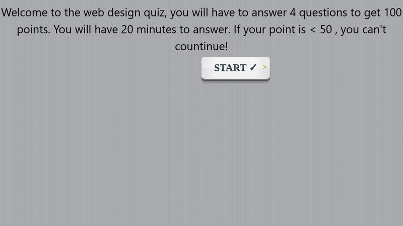 Awesome quiz with timer