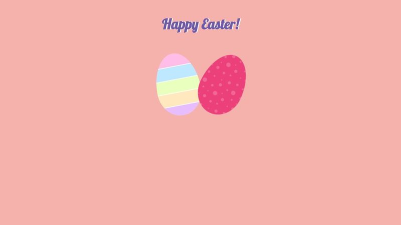 Pure CSS Easter Eggs