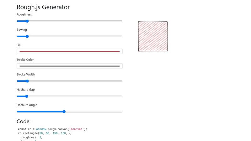 Generator for Rough.js