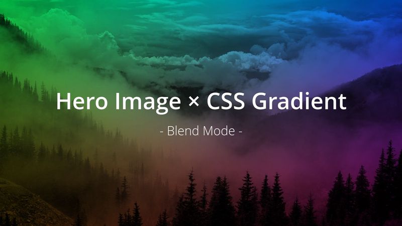 Demo: Hero Image × CSS Gradient #3
