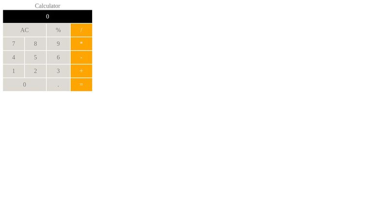 Basic Calculator (HTML, CSS & JS)