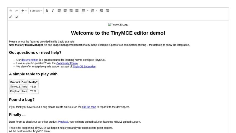 TinyMCE Sticky Toolbar