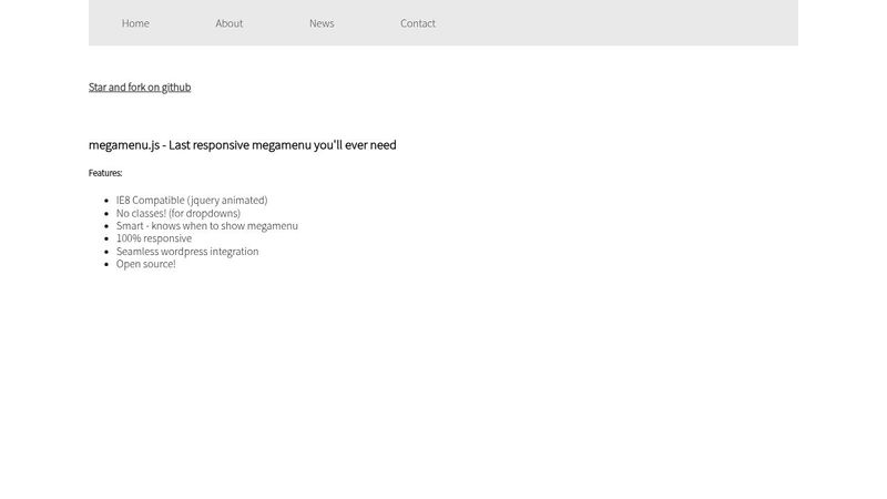 HTML Responsive Mega Menu
