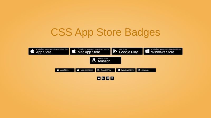 CSS App Store Badges