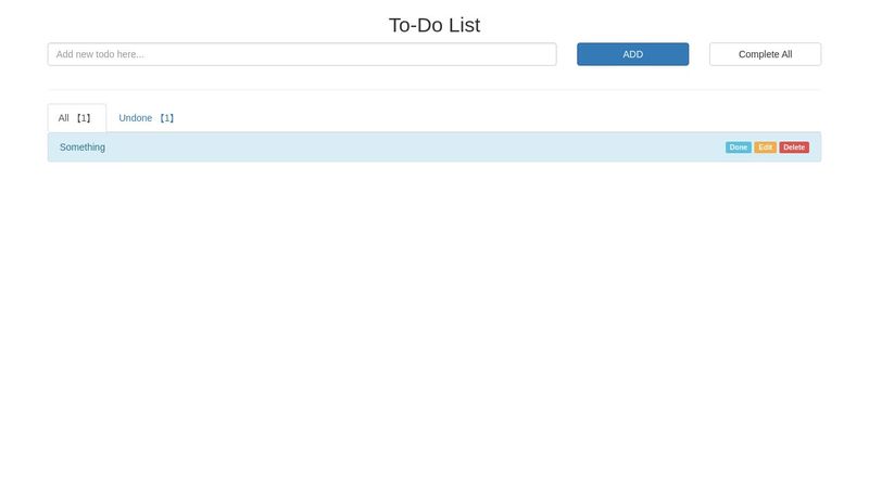 vue todo list