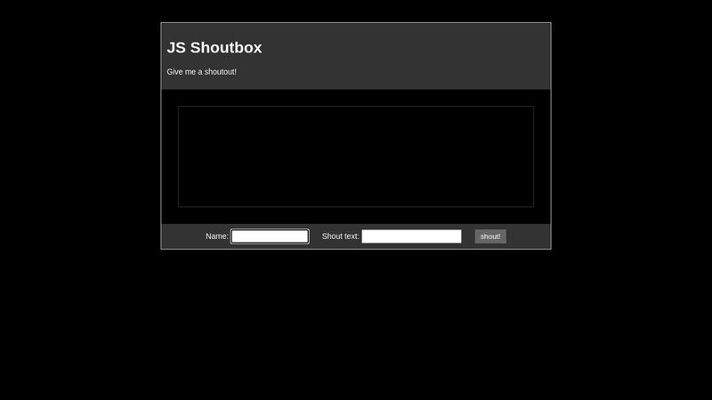 jQuery AJAX ShoutBox