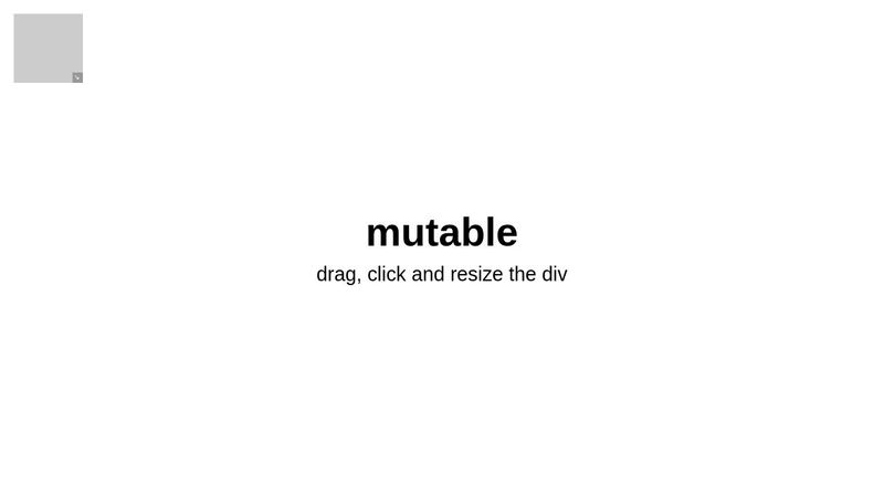 Draggable Resizable Div