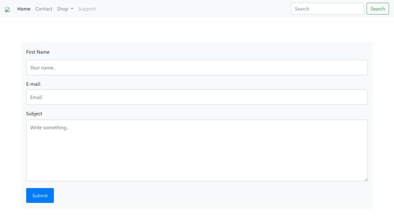 Assignment#2: Bootstrap Contact Page