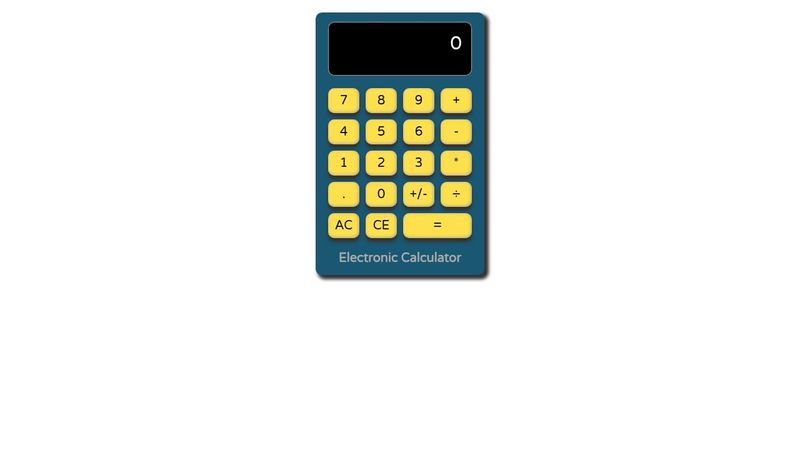 JavaScript Calculator - freeCodeCamp Advanced Front-End Development Project