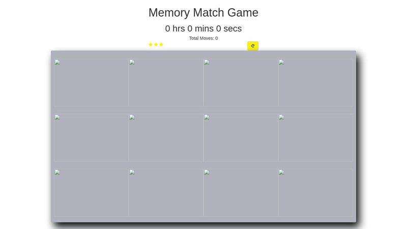 Memory game JS
