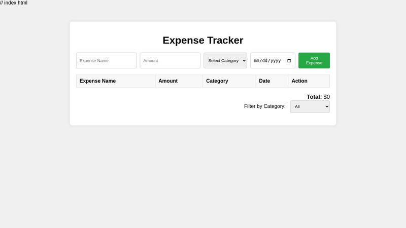 expense tracker