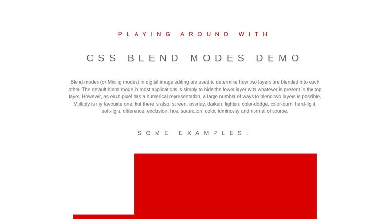 CSS Blend Modes