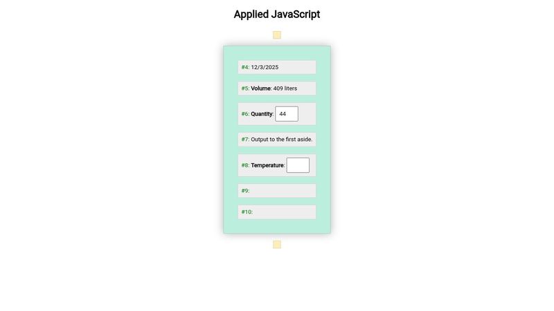 🔒 Applied JavaScript Activity