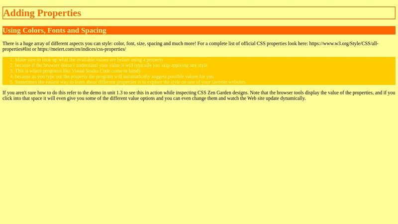 Adding Your Own Properties