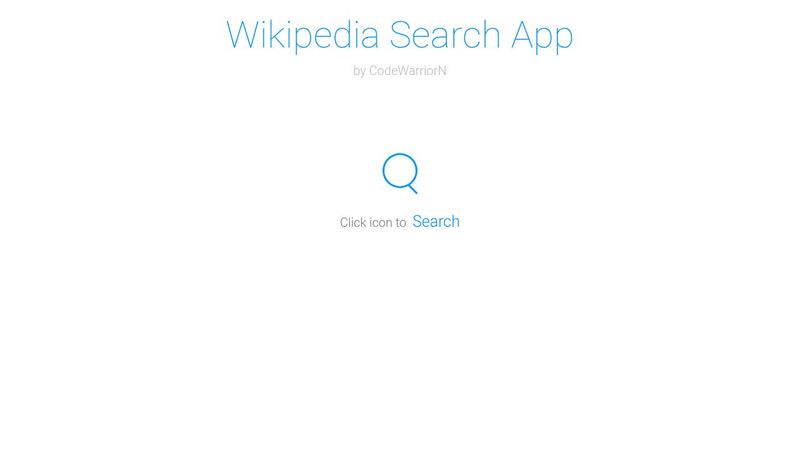 Wikipedia Search App