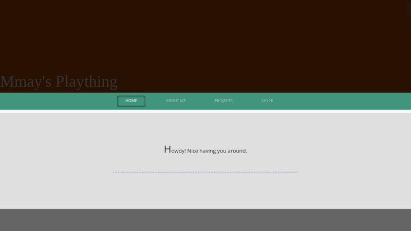 the codepen version of my portfolio