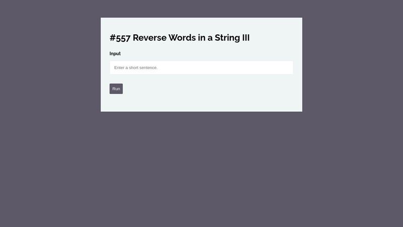 #557 Reverse Words in a String III