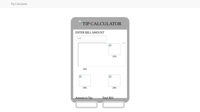 Javascript Tip Calculator