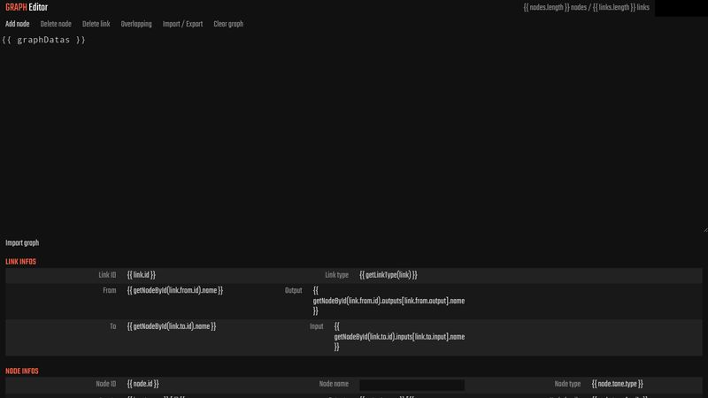 Codepen Modular Synth Graph Editor Tonejs Vuejs Svg And D3