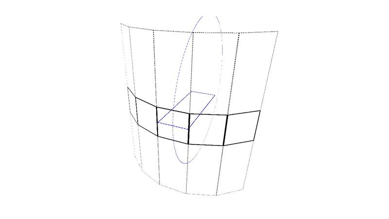 Mapping polygonal shapes to 3D CSS mesh - step 3 - rows