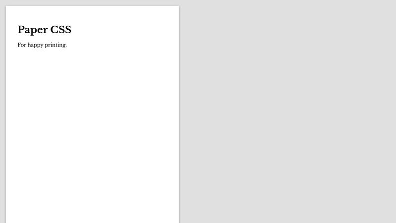Paper-CSS