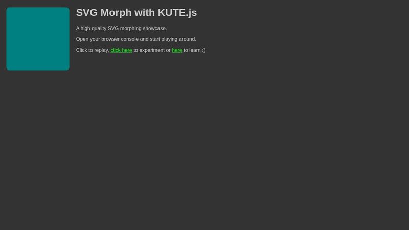 Morph SVG with KUTE.js