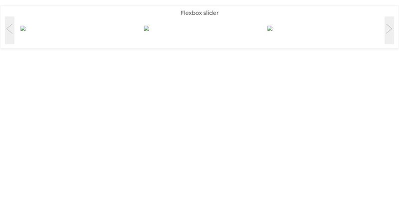 Flexbox slider