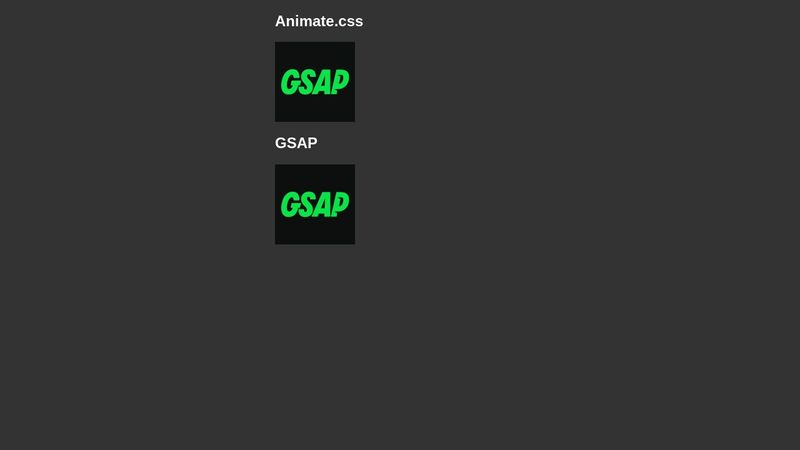 Animate.css vs GSAP BounceIn