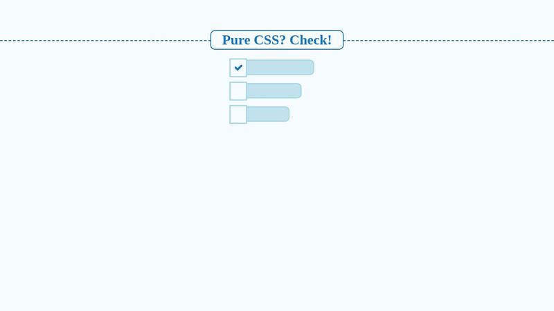 Pure CSS - Check List