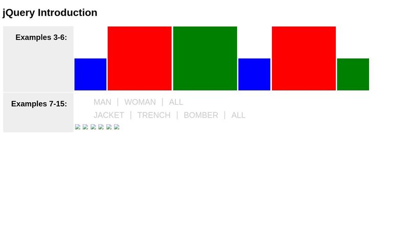 EXERCISE: jQuery Introduction