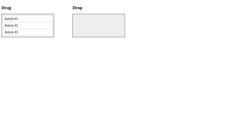Simple Drag and Drop with Sorting
