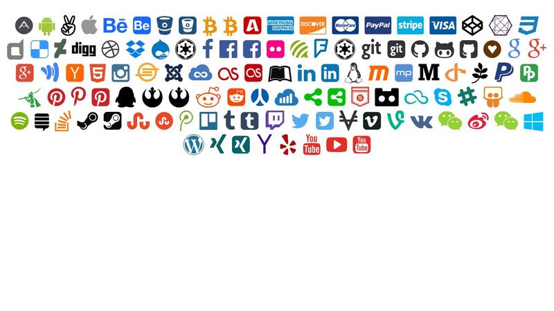 Font Awesome Icons with Brand Color Variables