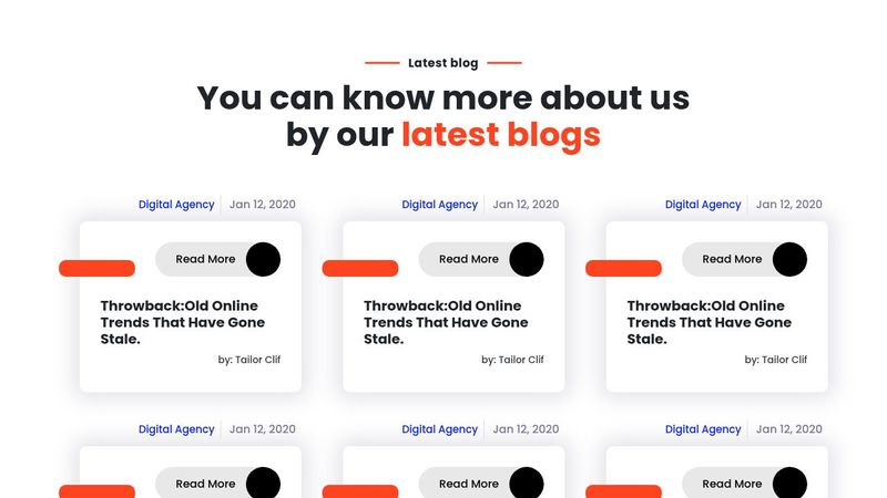 Responsive Blog Section Using Html And Css And Bootstrap