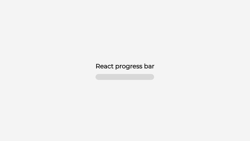 react progress bar