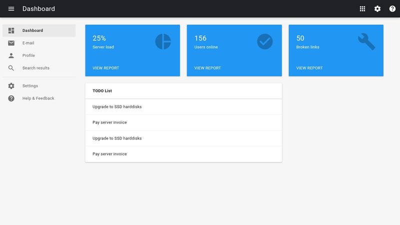 Materialize - Dashboard