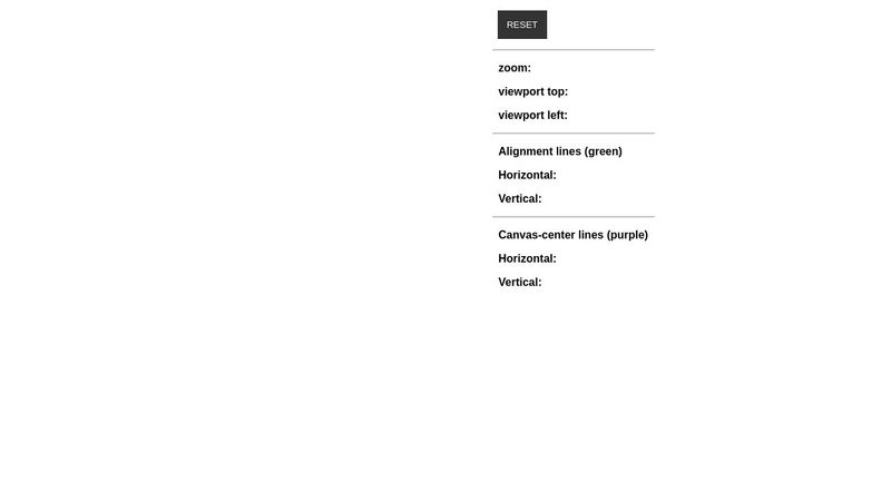 fabric.js guidelines and snapping