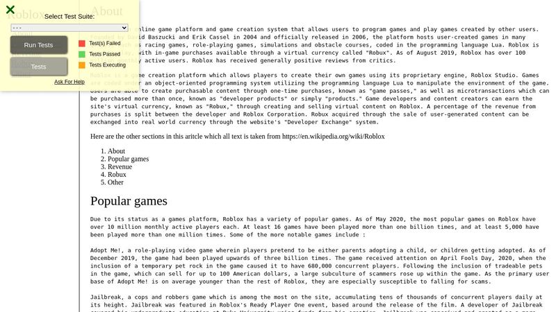 Technical Documentation Page - FreeCodeCamp Project