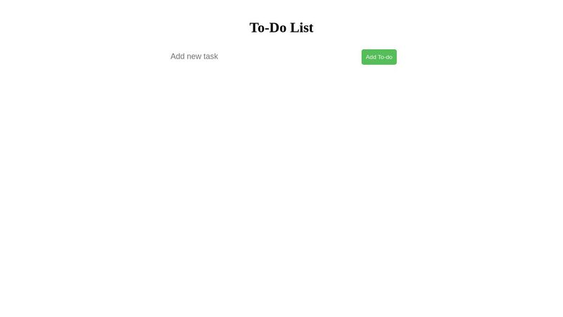 To-do List - querySelector
