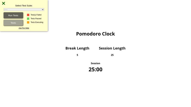 FreeCodeCamp Clock React