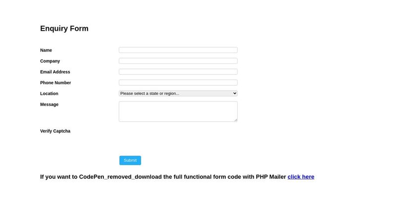 jQuery form validation example