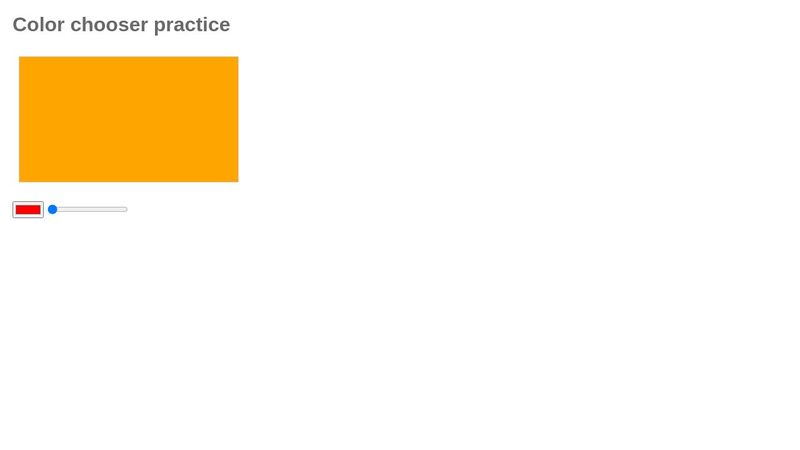 Color chooser practice