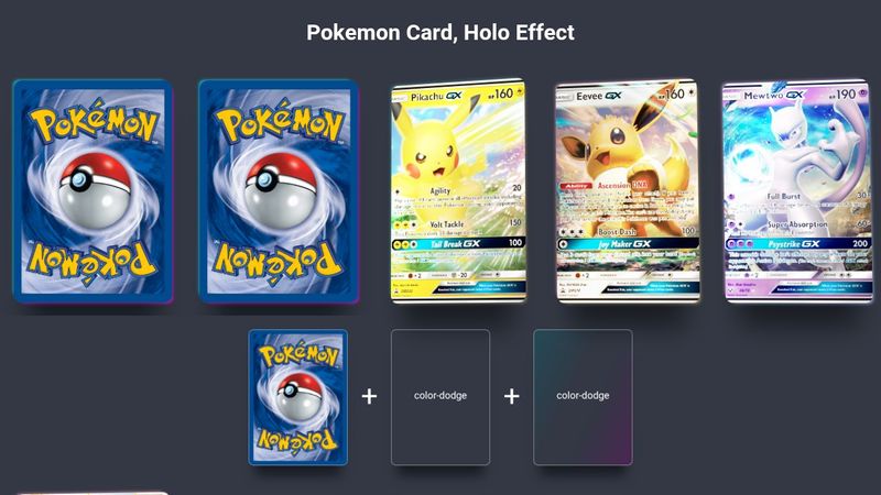 Pokemon Card Holo Effect